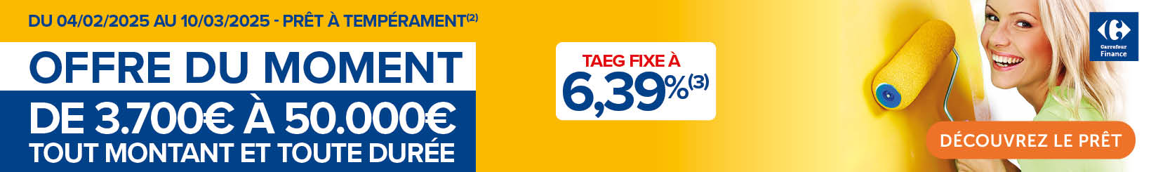 Quel montant souhaitez-vous emprunter?| Carrefour Finance
